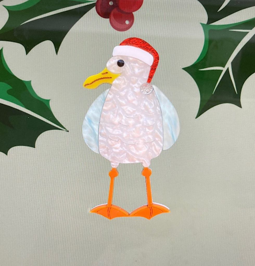 Sam The Seagull Brooch – Gifts Port Vincent