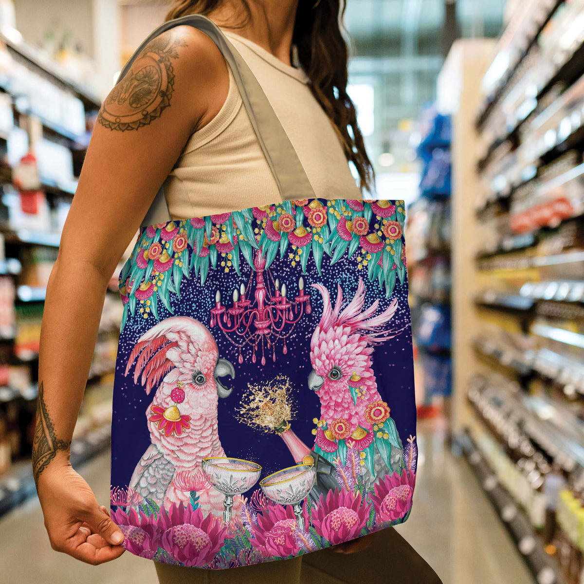 Lisa Pollock Pru + Trude Shopping Bag – Gifts Port Vincent